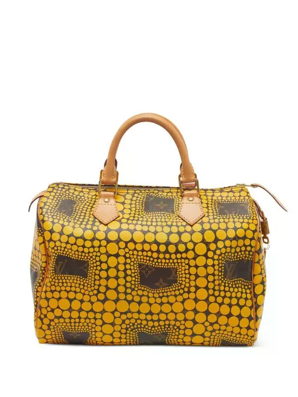LOUIS VUITTON X Yayoi Kusama Speedy 30 Tote Bag - Yellow