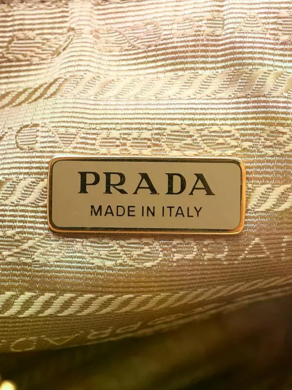Prada Mini Triangolo Jacquard Satchel