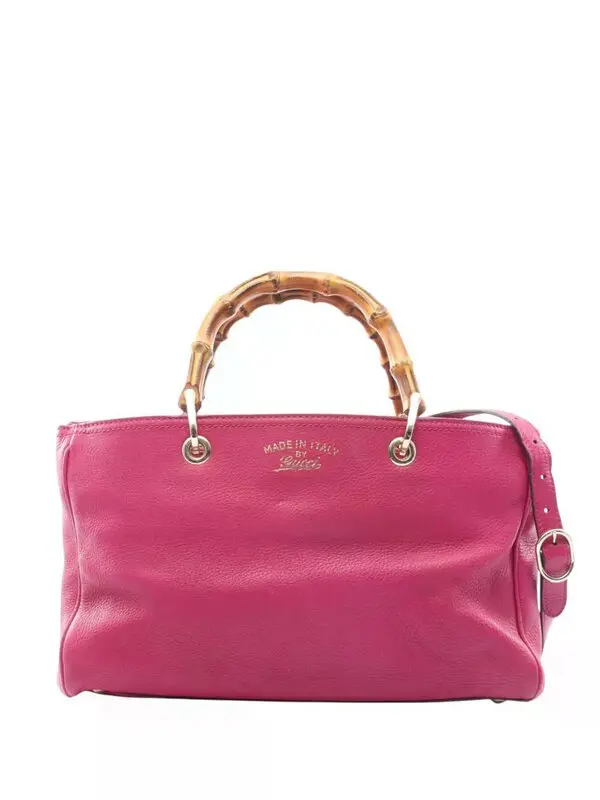 Gucci 2016-2026 Medium Calfskin Bamboo Shopper Satchel