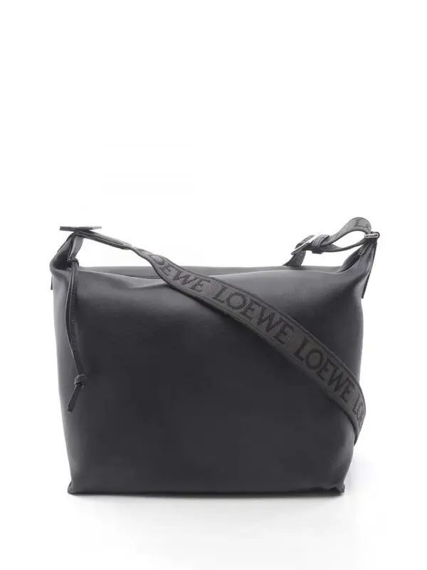 Loewe 2010-2026 Leather Cubi Crossbody Bag - Black