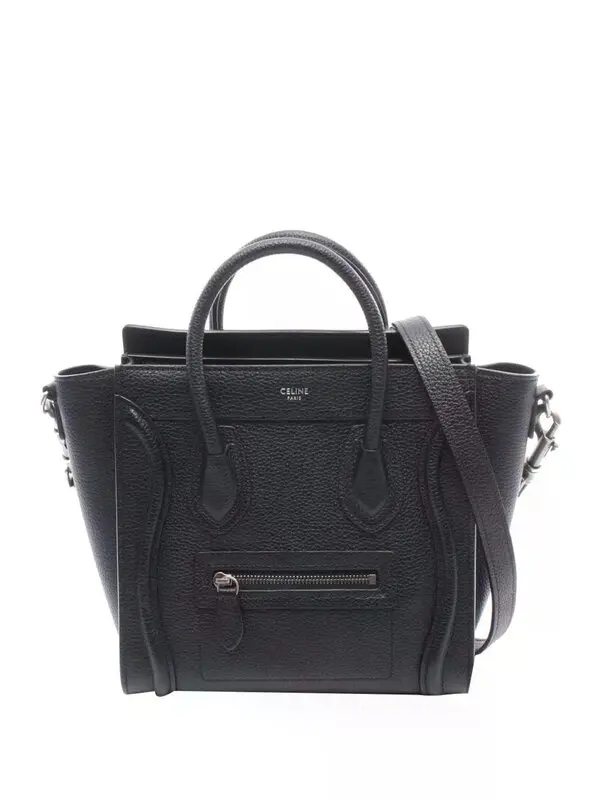 Celine Nano Luggage Tote Bag - Black