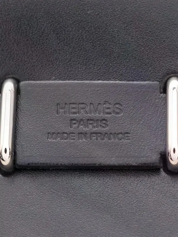 Hermès Military Toile And Vache Hunter Herbag Zip 20 Crossbody Bag - Grey