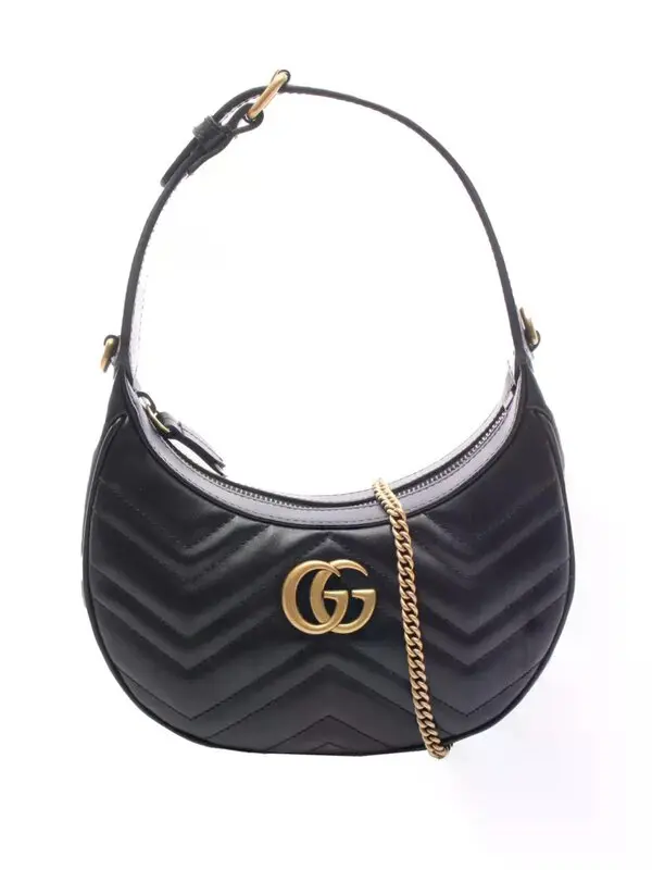 Gucci Mini Gg Marmont Half Moon Satchel Bag