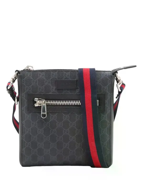 Gucci Gg Supreme Web Messenger Bag
