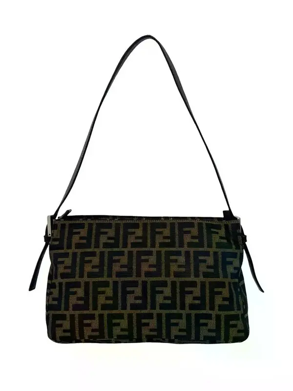 Fendi 1997-2010 Zucca Canvas Shoulder Bag