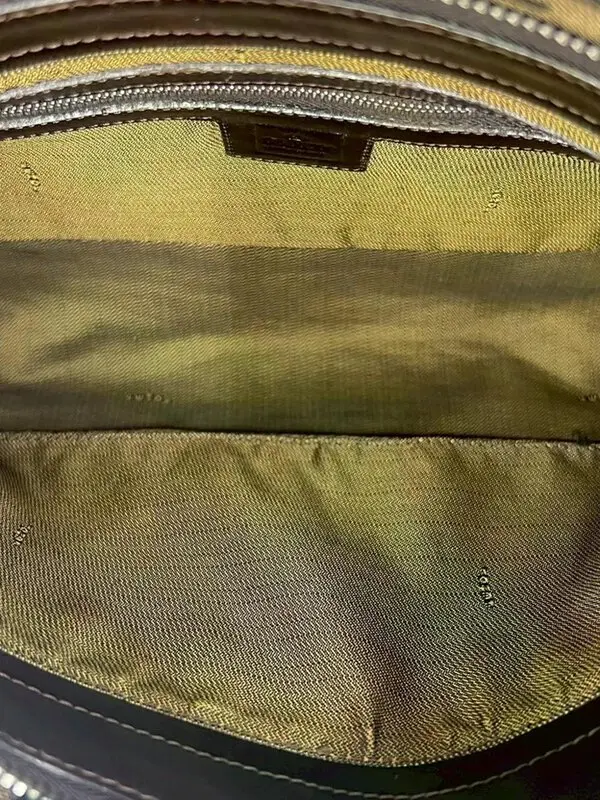 Fendi 1997-2010 Zucca Canvas Shoulder Bag