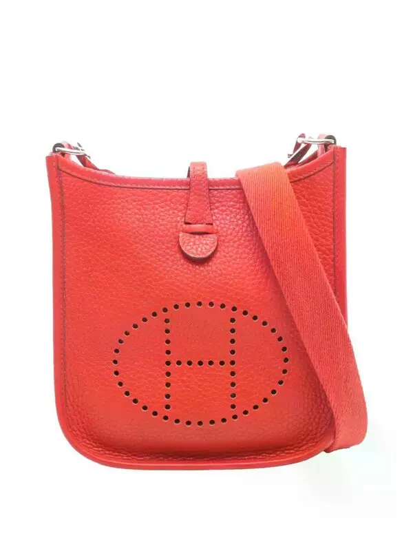 Hermès 2019 Clemence Evelyne I Tpm Crossbody Bag - Red
