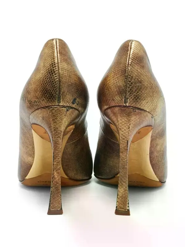 Dior Cherie Pointed-toe Pumps - Gold