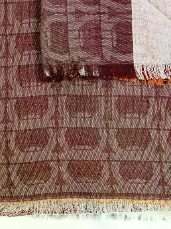 FERRAGAMO Gancini Monogram-pattern Scarf