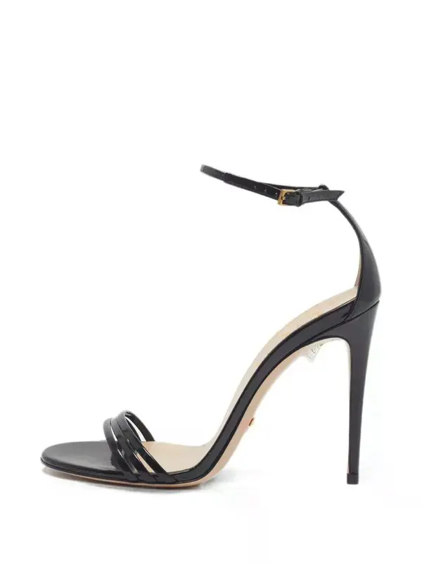 Gucci Patent Leather Ankle Strap Sandals
