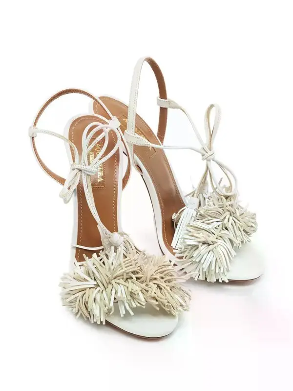 AQUAZZURA Wild Thing Fringed Sandals