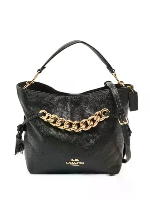 COACH Andy Drawstring Shoulder Bag - Black