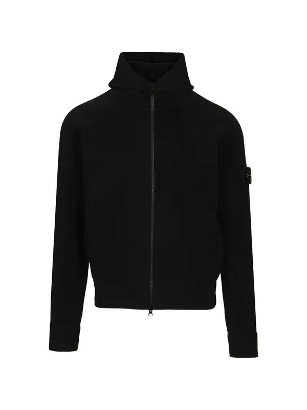 Stone Island Logo-patch Zip-up Hoodie