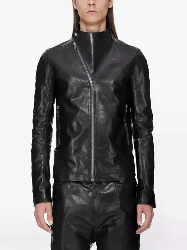 Rick Owens Padded Leather Jacket - Black