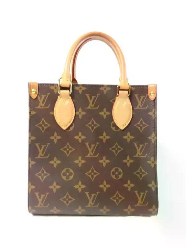 LOUIS VUITTON Sac Plat Bb Monogram Tote Bag - Brown