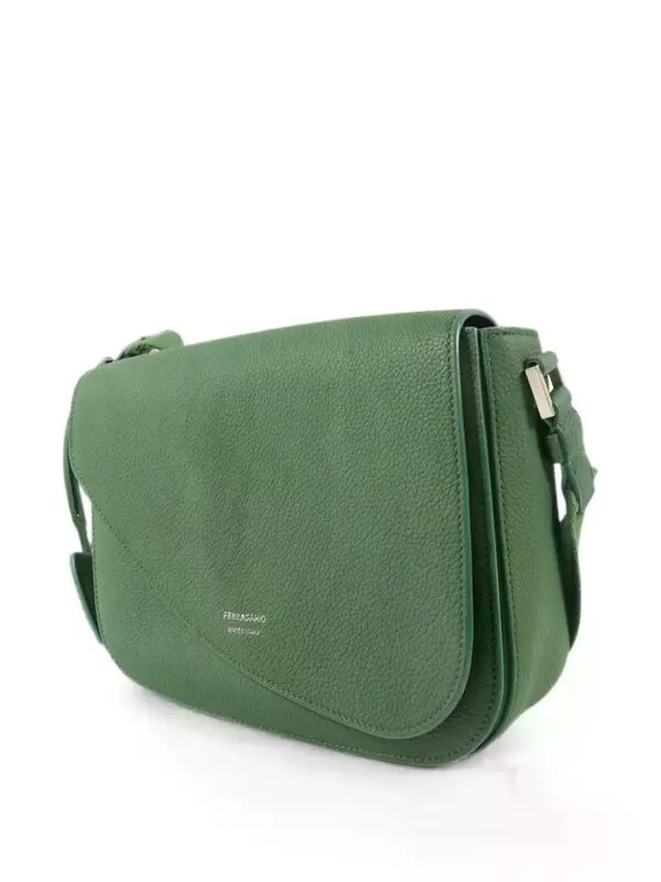 FERRAGAMO Fiamma Grained Messenger Bag