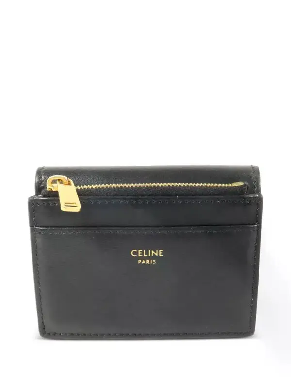 Celine Triomphe Tri-fold Calfskin Wallet