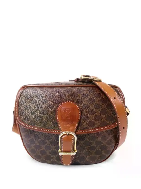 Celine Madama Macadam Shoulder Bag - Brown
