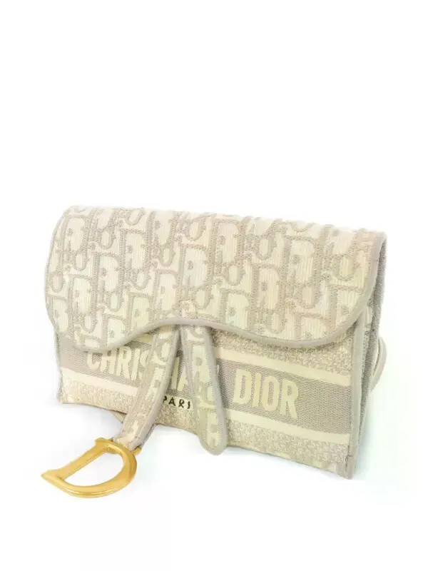 Dior Saddle Oblique Canvas Cross Body Bag