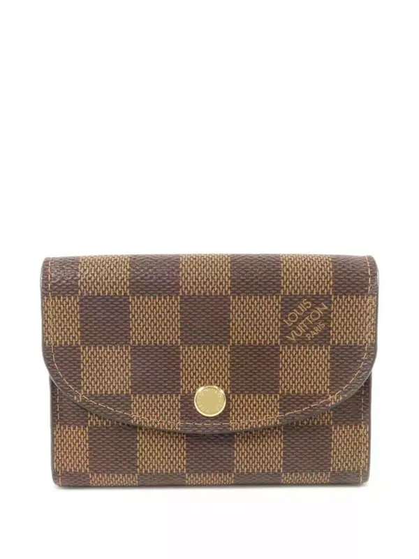 LOUIS VUITTON Damier Rosalie Wallet - Brown