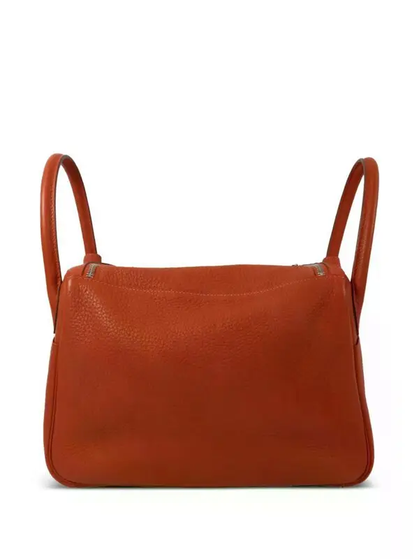 Hermès Lindy 30 Two-way Calfskin Tote Bag - Orange