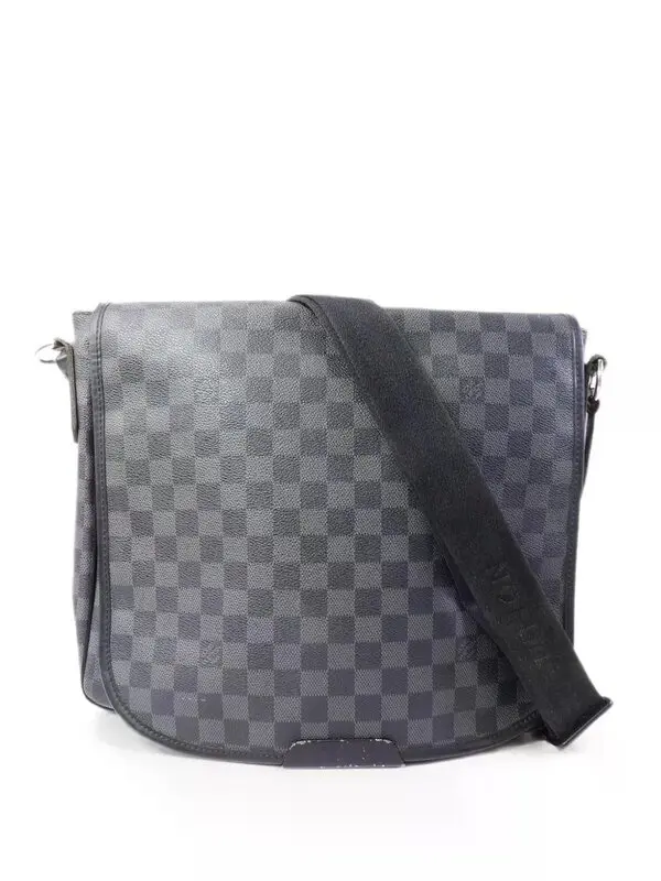 LOUIS VUITTON Mm Damier Graphite Daniel Shoulder Bag