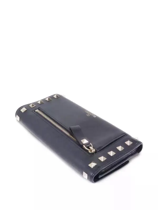 Valentino Garavani Rockstud Threefold Long Wallet