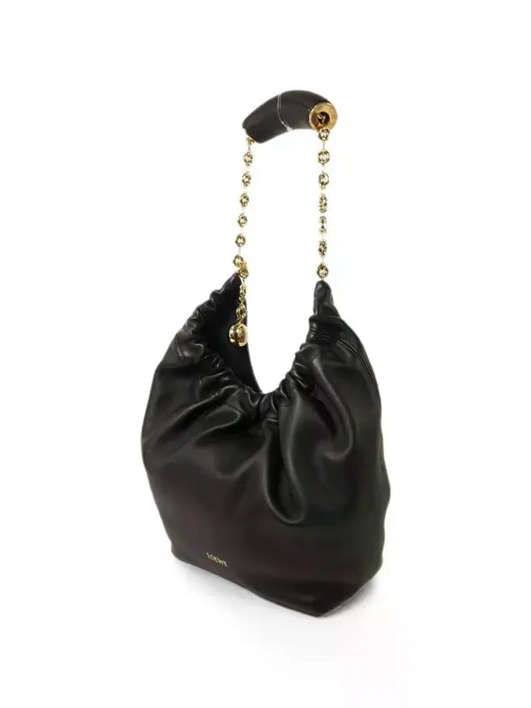 Loewe Small Squeeze Lambskin Shoulder Bag - Black