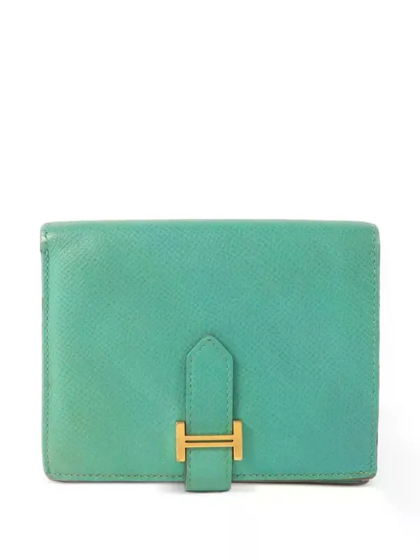 Hermès 2019 Bearn Leather Wallet - Green