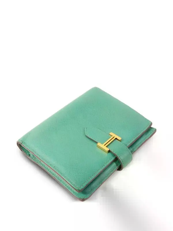 Hermès 2019 Bearn Leather Wallet - Green