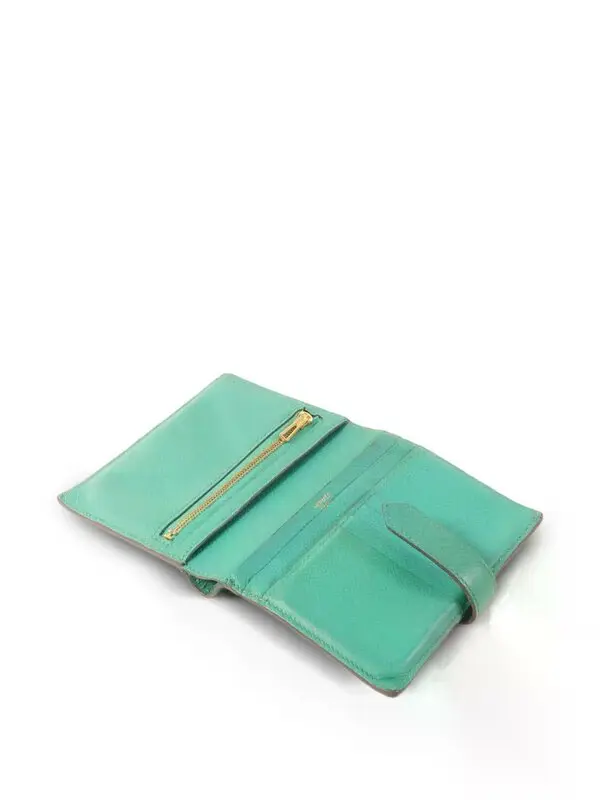 Hermès 2019 Bearn Leather Wallet - Green