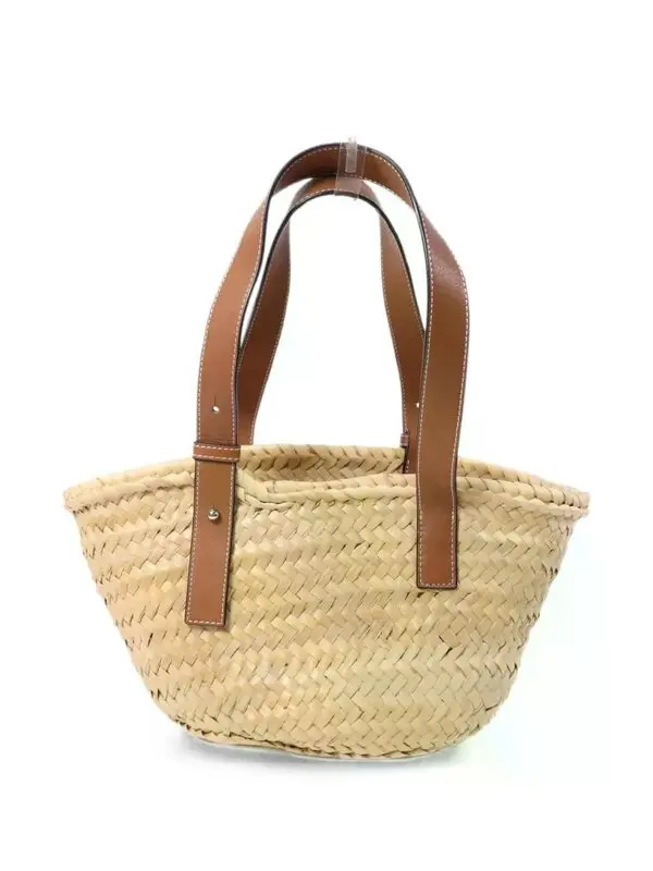 Loewe Leather-patch Basket Tote Bag