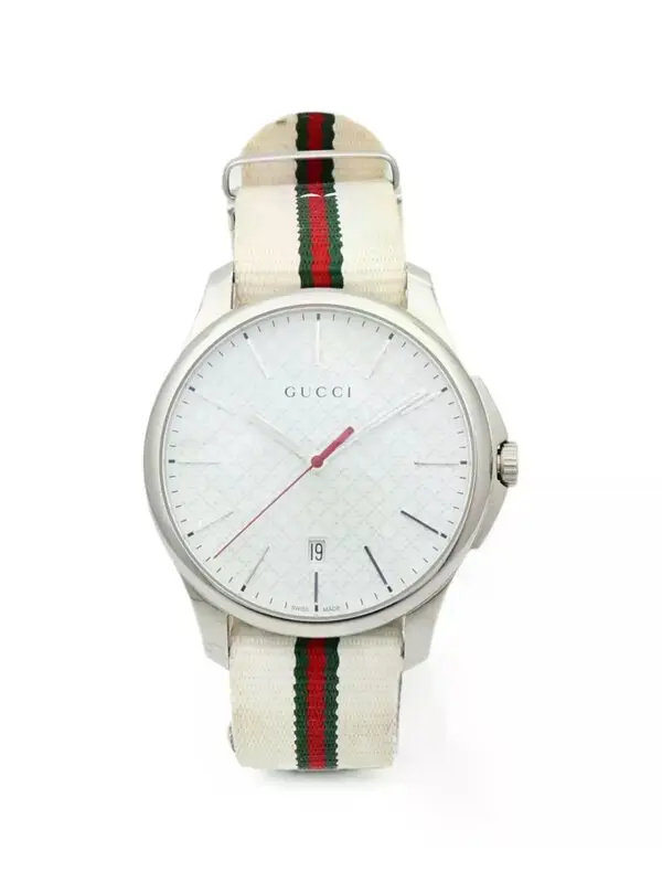 Gucci G-timeless 40mm Stainless Steel Watch - White