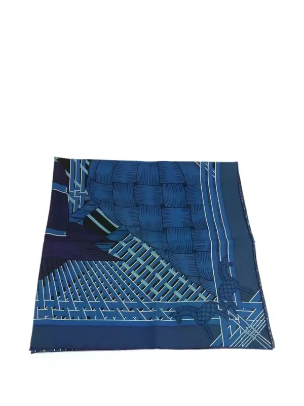 Hermès Masan & Masan Scarf - Blue