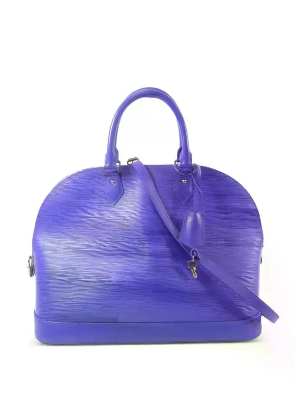 LOUIS VUITTON Alma Epi Tote Bag - Purple