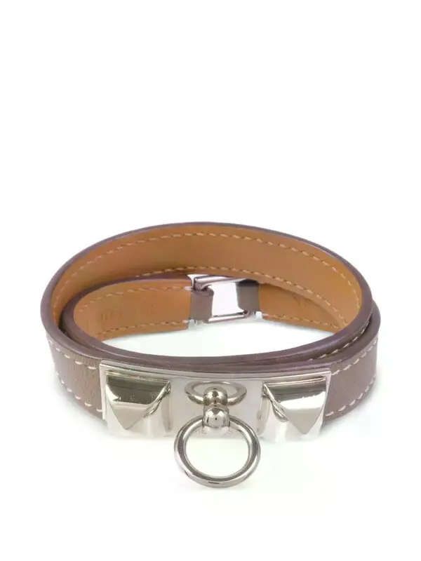 Hermès Rival Double Tour Bracelet - Silver