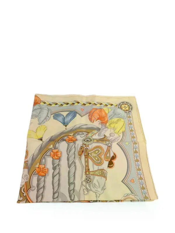 Hermès Harnais De Cœur Scarf