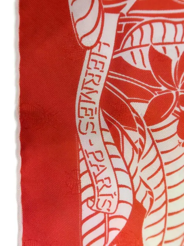 Hermès Flamingo Party Scarf