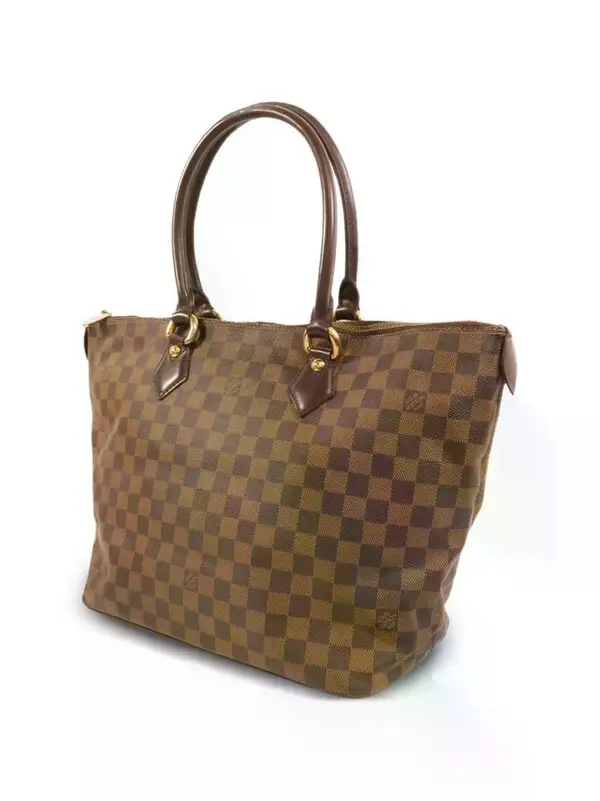 LOUIS VUITTON Saleya Mm Damier Tote Bag - Brown