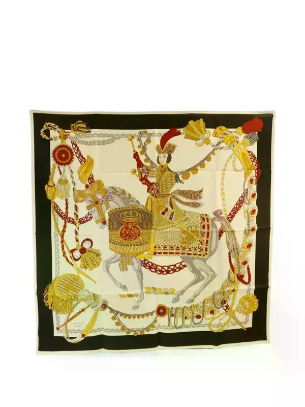 Hermès Equestrian-print Scarf