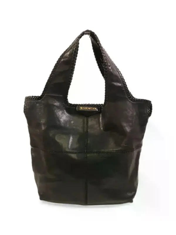 Givenchy Braided-trim Leather Tote Bag