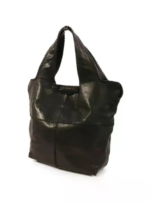 Givenchy Braided-trim Leather Tote Bag