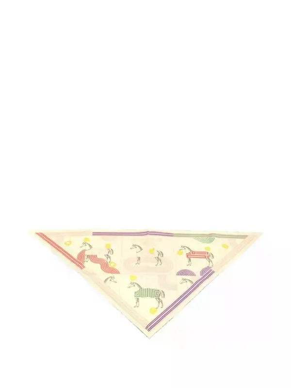 Hermès Silk Scarf - White