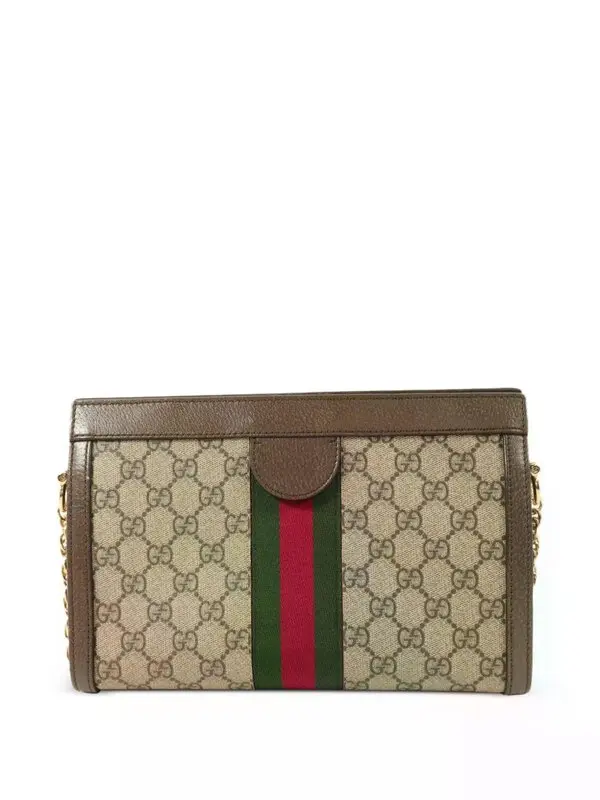 Gucci Ophidia Gg Chain Shoulder Bag - Neutrals