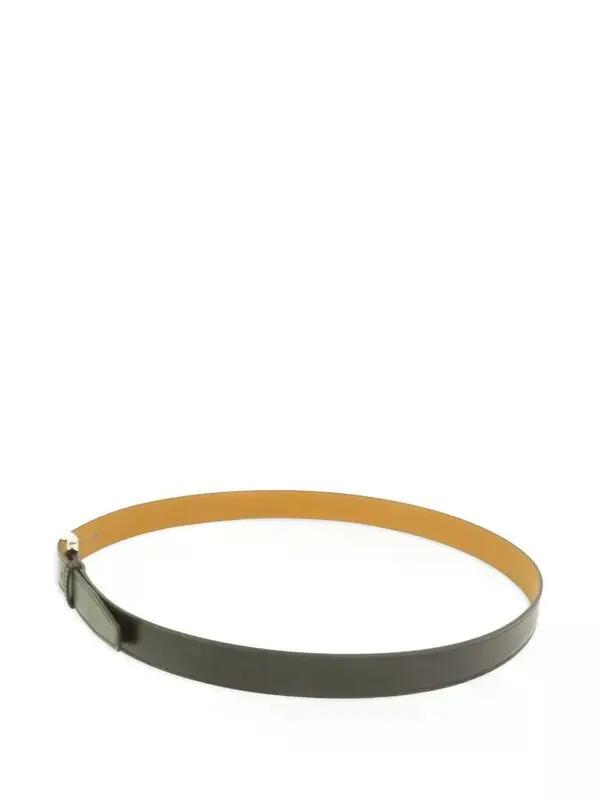 Hermès Buckle Leather Belt - Black
