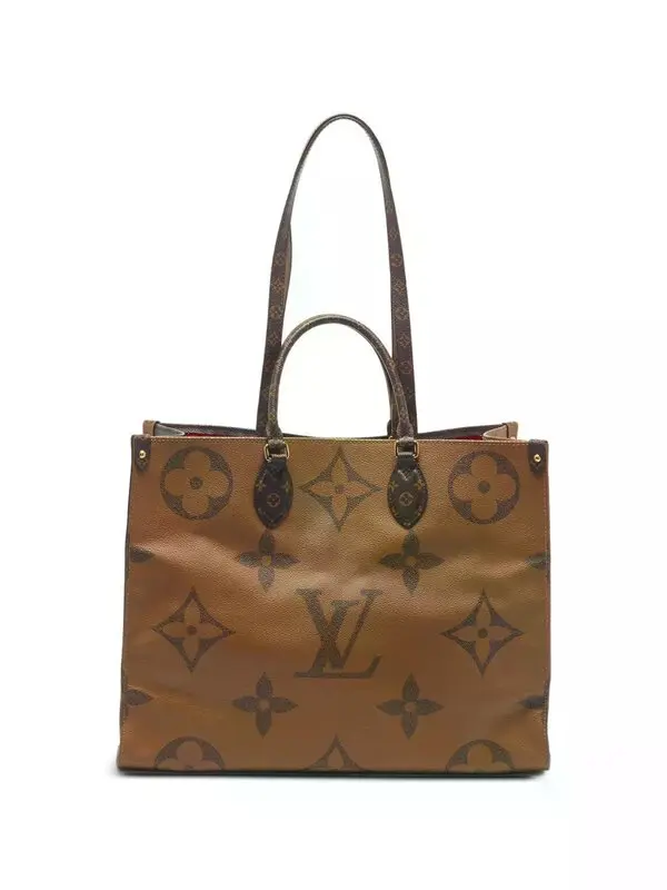 LOUIS VUITTON Monogram Giant Reverse Onthego Two-way Handbag - Brown