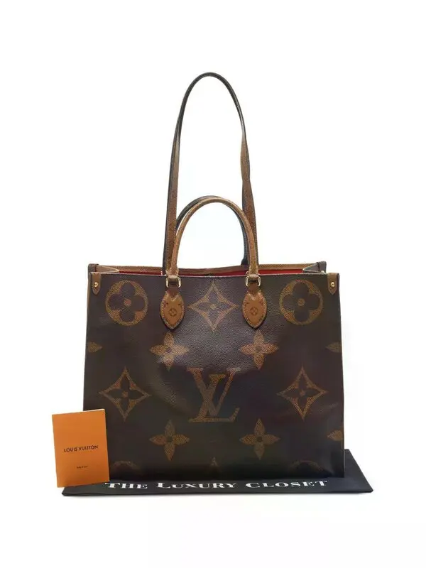 LOUIS VUITTON Monogram Giant Reverse Onthego Two-way Handbag - Brown