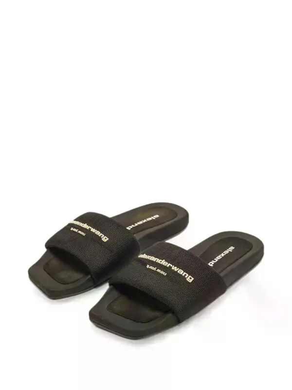 Alexander Wang Logo-embossed Slides