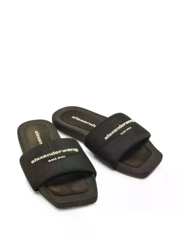 Alexander Wang Logo-embossed Slides