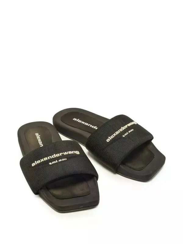 Alexander Wang Logo Embossed Slides